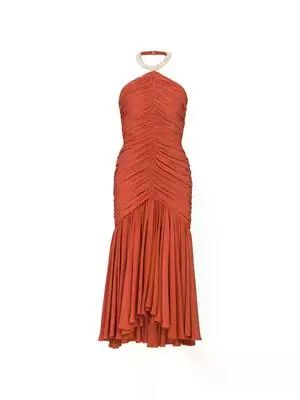 Balmain Halterneck Midi Dress