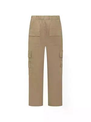 Gcds Logo-patch Cargo Trousers - Neutrals