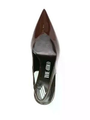 Attico Cheope 105mm Leather Pumps - Brown