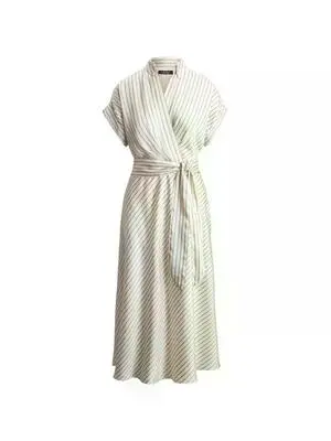 Ralph Lauren Stripe-pattern Wrap-style Dress