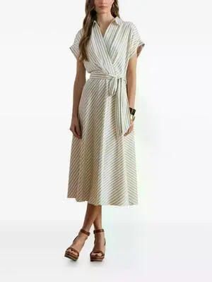 Ralph Lauren Stripe-pattern Wrap-style Dress