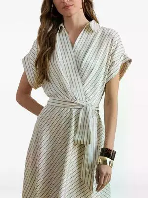 Ralph Lauren Stripe-pattern Wrap-style Dress