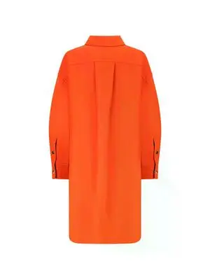 Loewe Leather-patch Button-down Coat