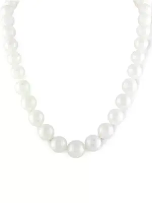 LB EXCLUSIVE Pearl And Diamond 18k White Gold Necklace - Silver