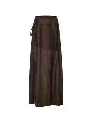 ILI NODE Tie-fastening Maxi Skirt