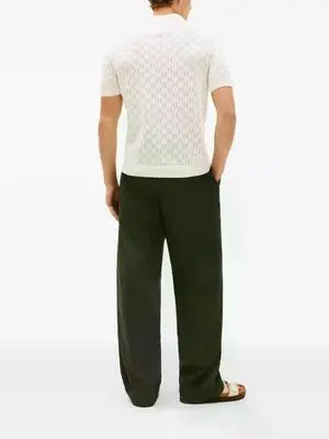 Tommy Hilfiger Monogram-pattern Open-knit Sweater