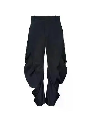 JIYONGKIM Multi-pocket Draped Cargo Pants