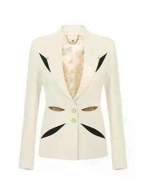 Elisabetta Franchi Cut-out Crêpe Jacket