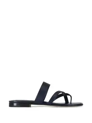 Manolo Blahnik Susa Toe-strap Slip-on Sandals - Blue