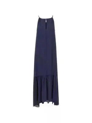 KAOS Ruffled-hem Sleeveless Dress - Blue