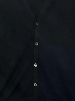 Alpha Studio V-neck Buttoned Cardigan - Blue