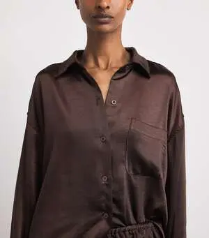 SKIMS Satin Oversized Shirt