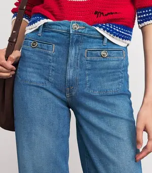 MOTHER The Hustler Stashed Roller Sneak Jeans