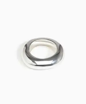 Dinosaur Designs Large Drift Bangle - Silver
