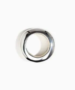 Dinosaur Designs Large Drift Bangle - Silver