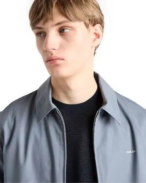 Prada Silk And Cotton Crew-neck Sweater - Blue
