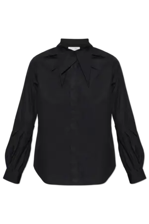 Comme Des Garçons Shirt With Decorative Collar - Black