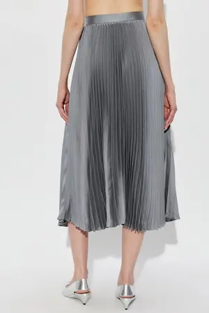 JIL SANDER Pleated Midi Skirt - Grey