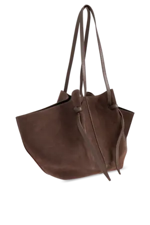 Yuzefi Trapeze Suede Shopper - Brown