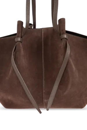 Yuzefi Trapeze Suede Shopper - Brown