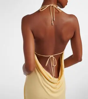 Loewe Paula's Ibiza Crepe Jersey Maxi Dress