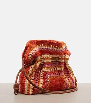 Loewe Paula's Ibiza Flamenco Medium Raffia Clutch