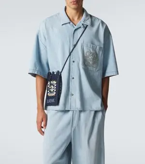 Loewe Paula's Ibiza Anagram Denim Shirt