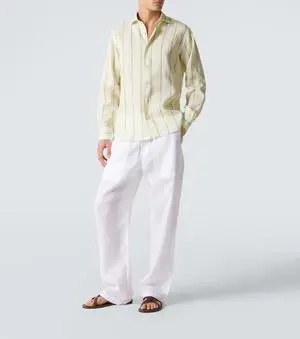 Fedeli Striped Linen Shirt