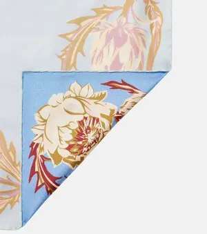 Loewe Printed Silk Twill Scarf - Multicoloured