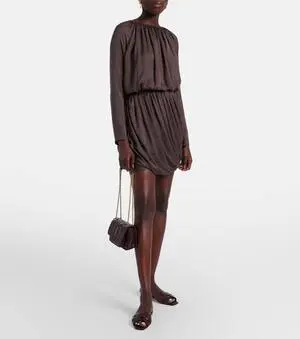 Saint Laurent Tribute Leather Sandals - Brown