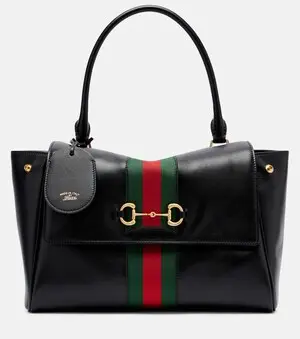Gucci Paparazzo Medium Leather Tote Bag