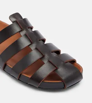 JUDE Dusty Leather Fisherman Sandals - Brown