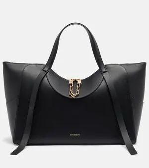 Givenchy The Snatch Large Leather Tote Bag - Black