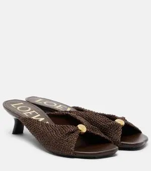 Loewe Square Open-toe Mules