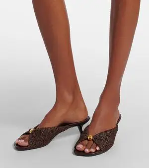 Loewe Square Open-toe Mules