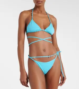 Loewe Paula's Ibiza Jacquard Bikini Top