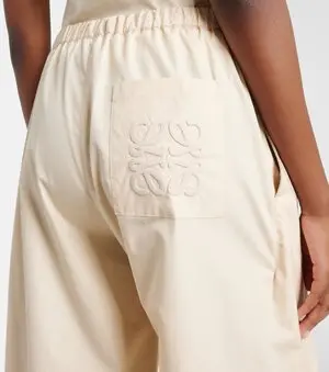 Loewe Paula's Ibiza Cropped Cotton Poplin Pants