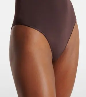 Zimmermann Luna Halterneck Bodysuit - Brown