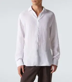 Fedeli Linen Shirt - White