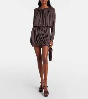 Saint Laurent Tribute Leather Platform Sandals - Brown
