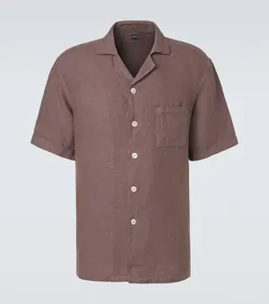 Fedeli Linen Bowling Shirt