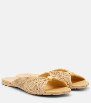 Loewe Paula's Ibiza Pebble Soft Slides - Beige