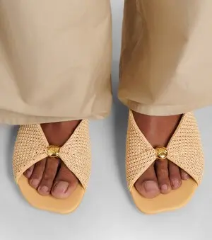 Loewe Paula's Ibiza Pebble Soft Slides - Beige