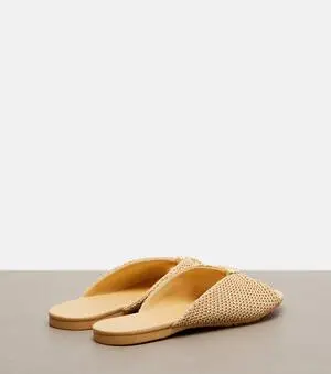 Loewe Paula's Ibiza Pebble Soft Slides - Beige
