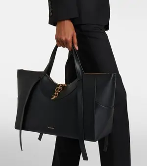 Givenchy The Snatch Large Leather Tote Bag - Black