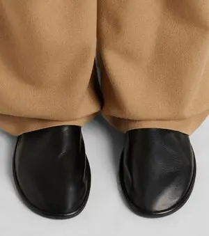 THE ROW Canal Leather Slip-on Shoes