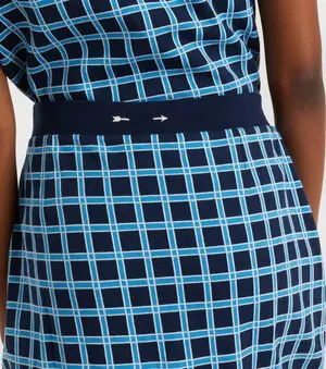The Upside Clubhouse Reece Checked Cotton Miniskirt