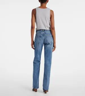FRAME Vertical Straight Jeans - Blue