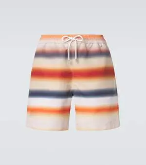 Loewe Striped Swim Trunks - Orange