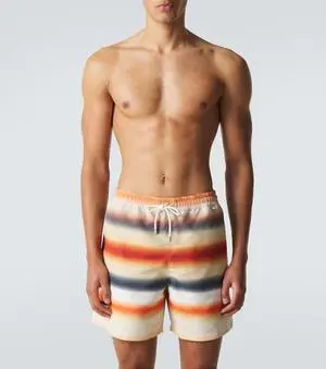 Loewe Striped Swim Trunks